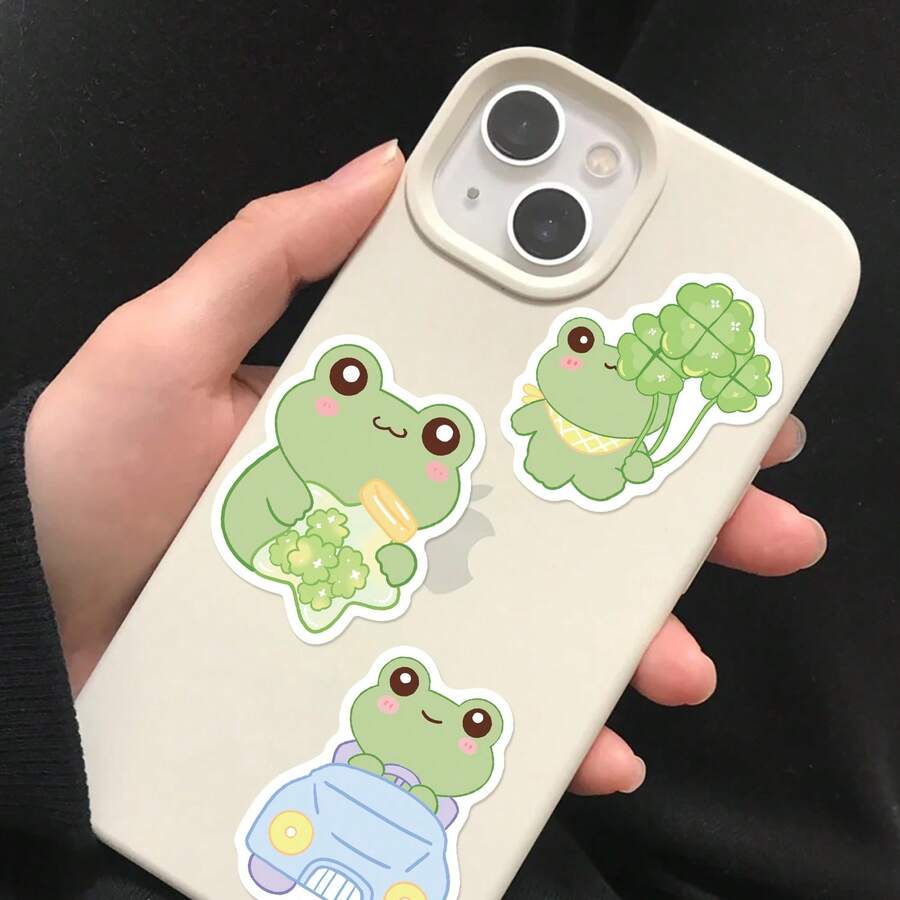 50 Peças Adesivos Fofos de Sapo, Adesivos com Tema de Sapo Kawaii ...