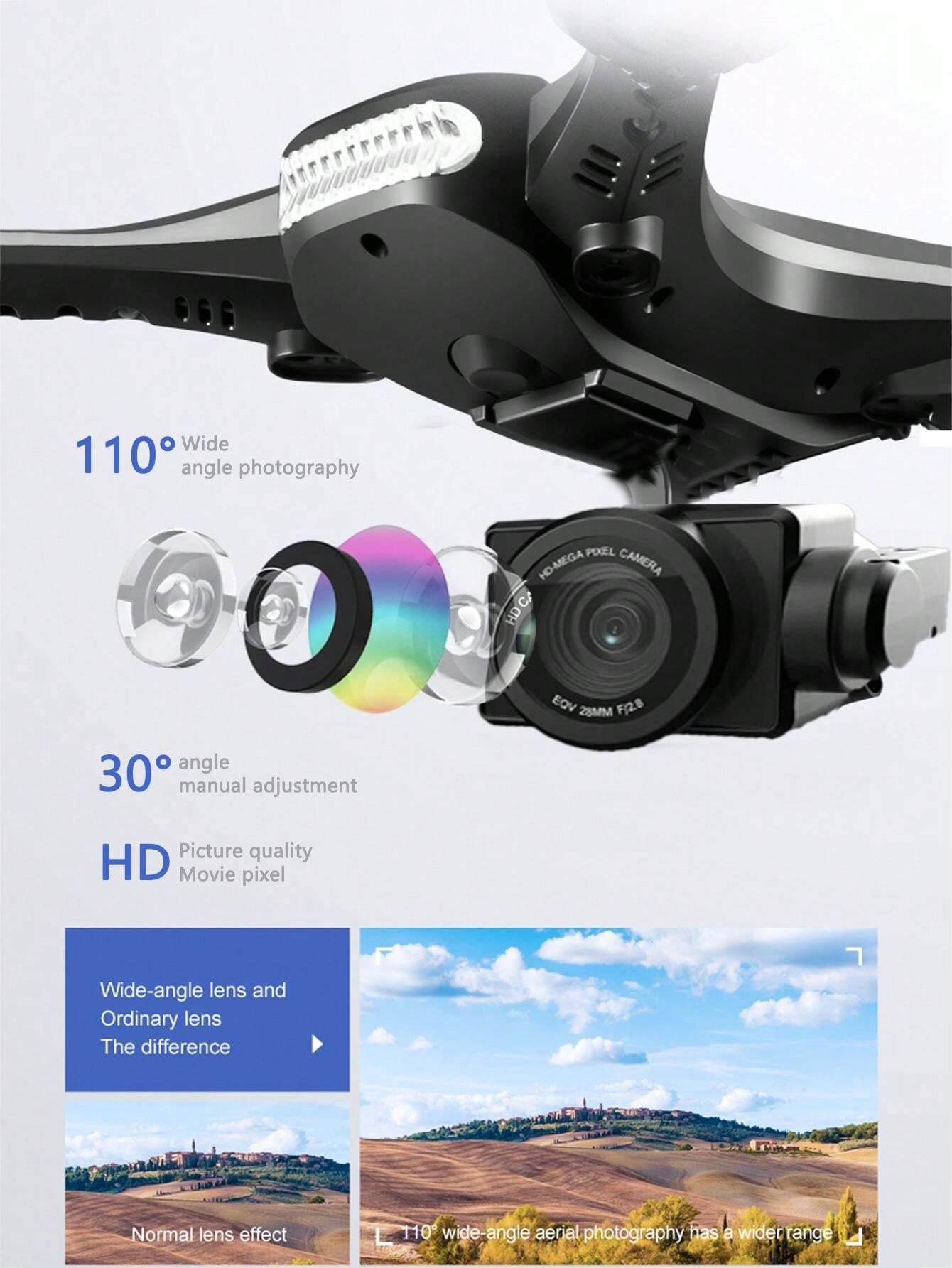 The New Model 801 Remote-Controlled Drone Features One-Click Takeoff ...