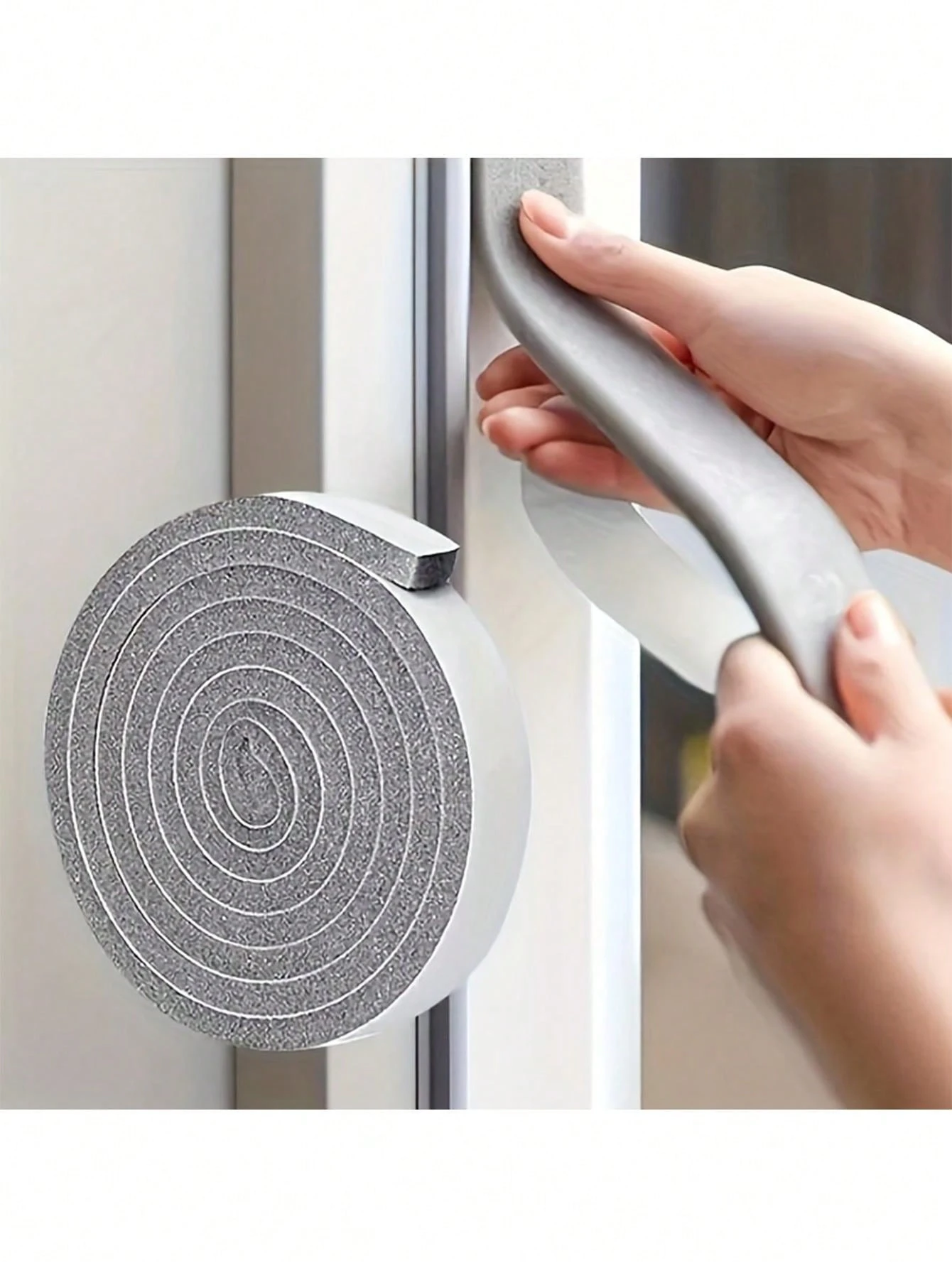 2 Packs Polyurethane Foam Draft Stopper Self Adhesive Weather Stripping