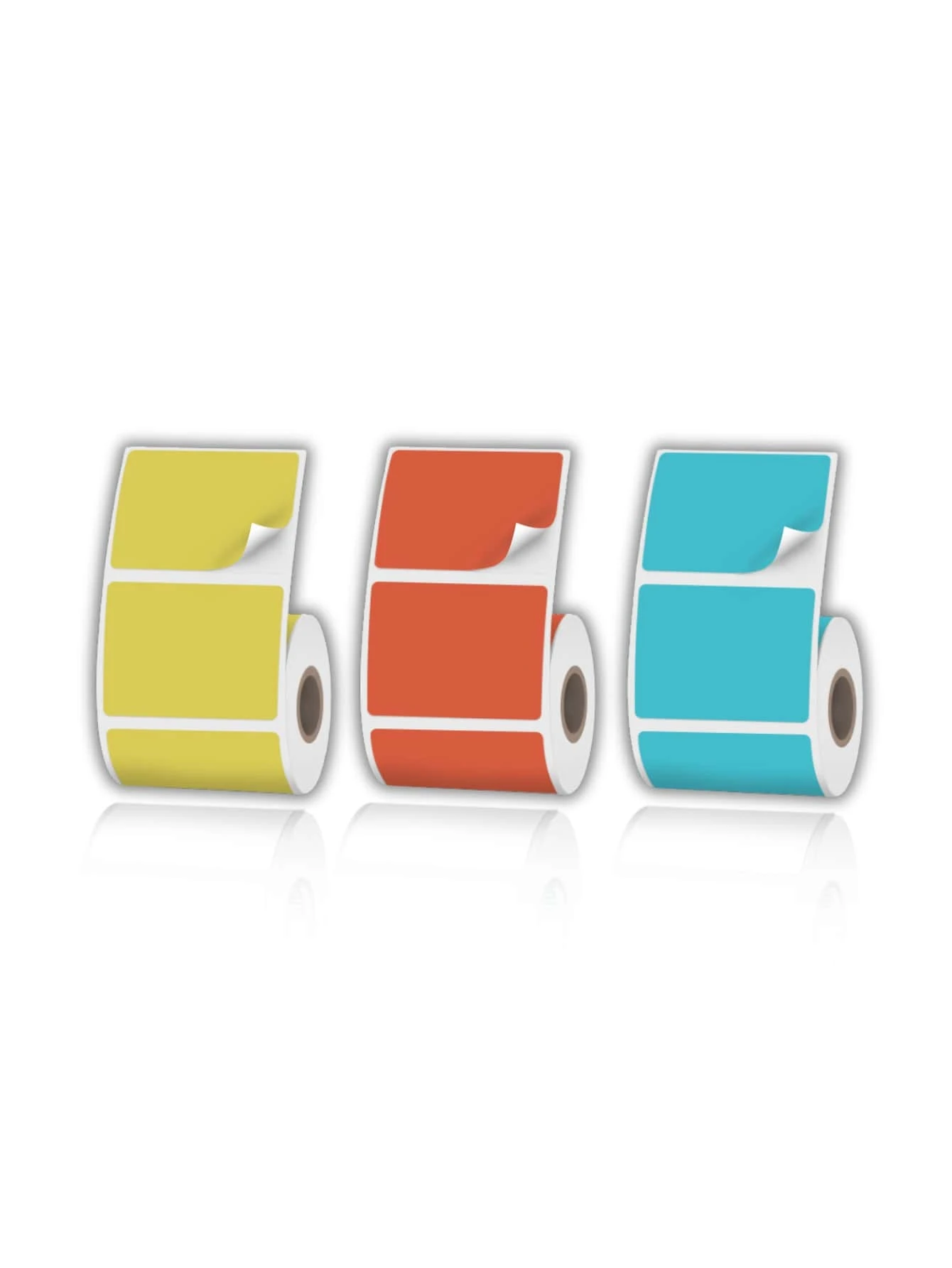 Multicolor Thermal Label Paper, 1.57" X 1.18" (40mm X 30mm), Core 12 ...