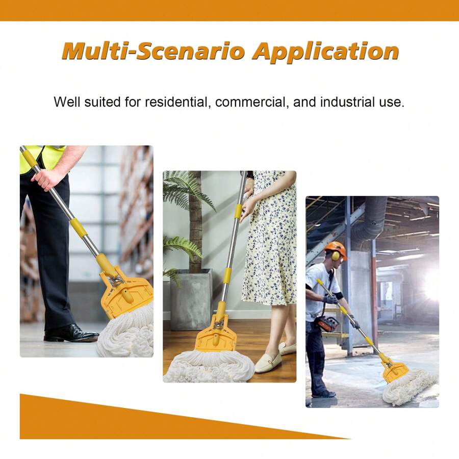 Commercial Mop Heavy Duty Industrial Mop, Metal Commercial Mop Stick ...