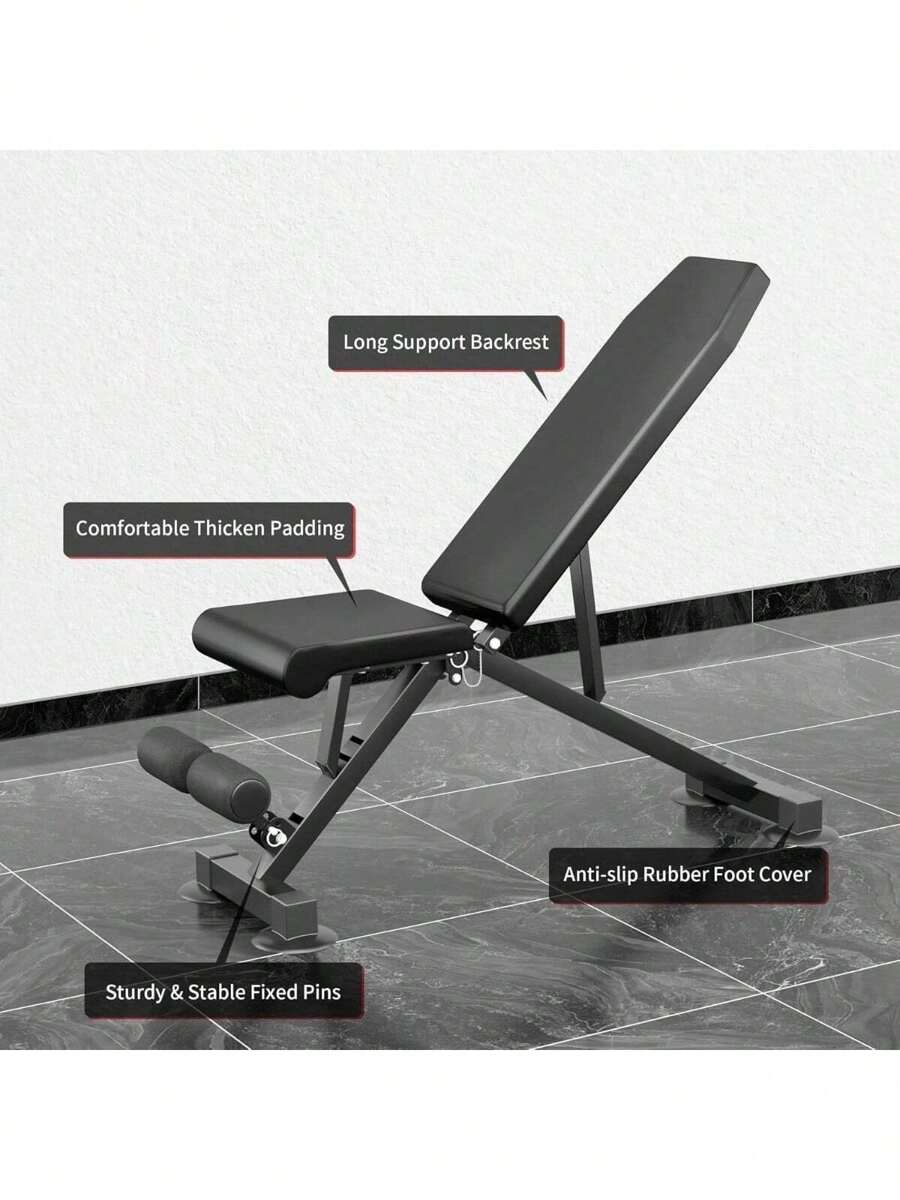 Weight Bench Workout Bench For Incline Decline Exercise 500LBS Weight ...