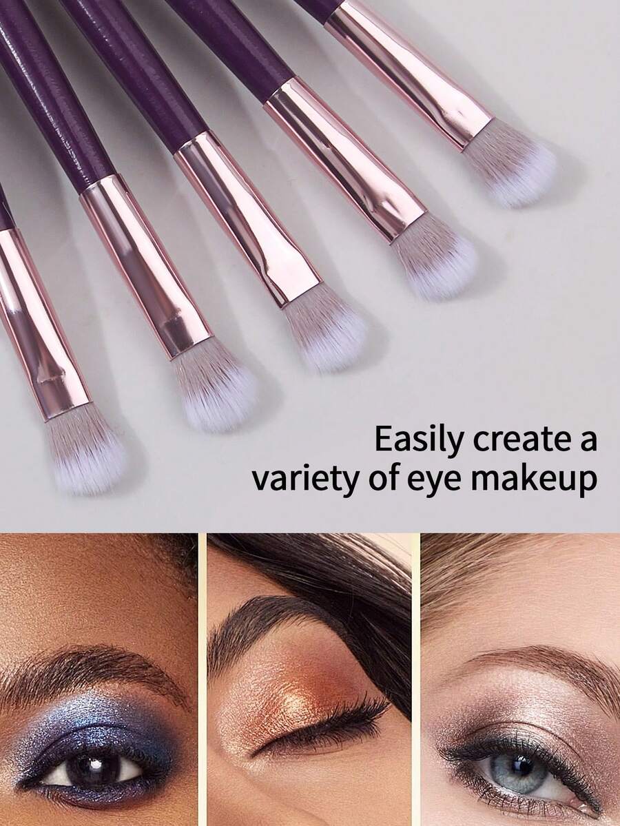 30pcs Eye Shadow Makeup Brush Set, Blending Smoky Eye Brushes, Portable ...