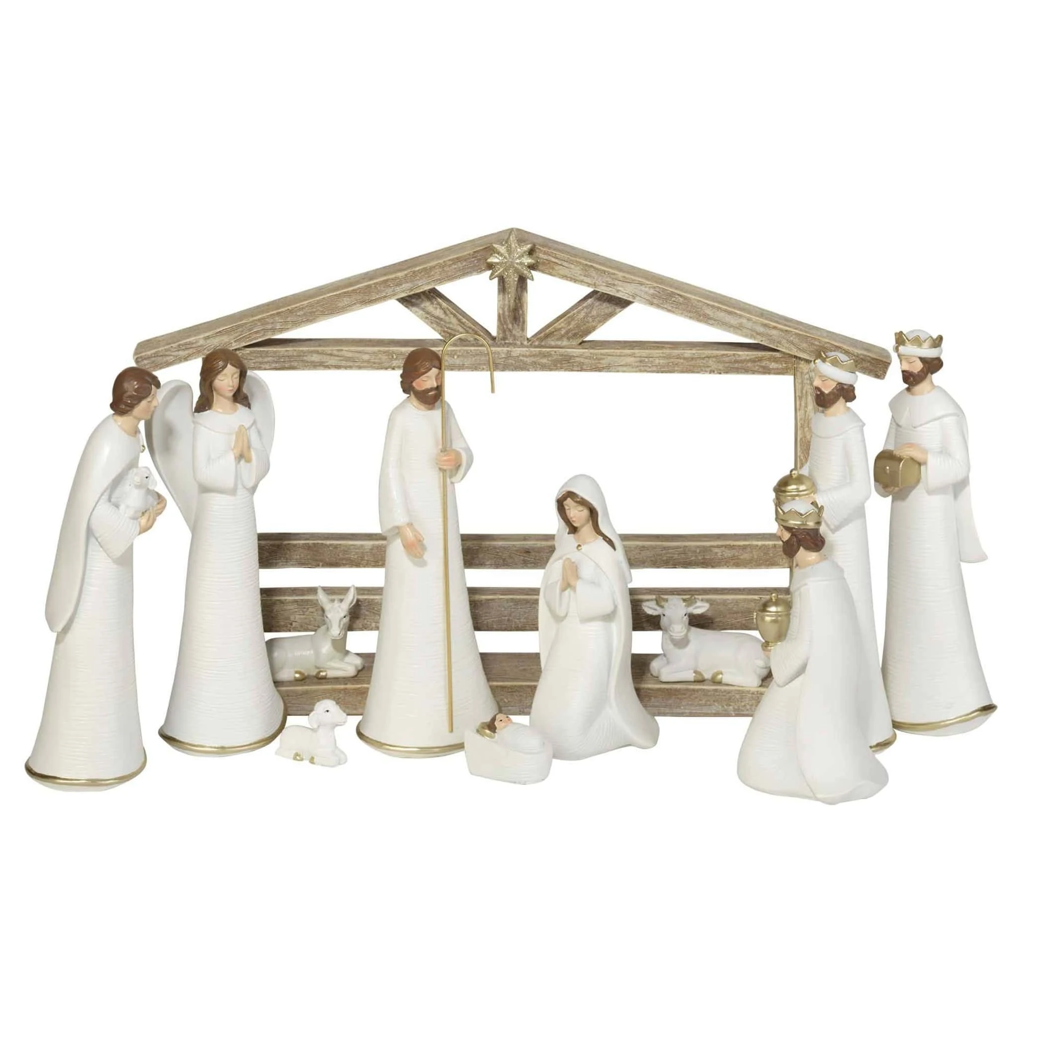 Dicksons Inc 11 Piece Nativity With Creche 9.75 | SHEIN USA