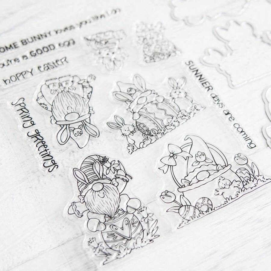 Christmas Dwarf Transparent Stamp And Mold Set - Perfect For DIY ...