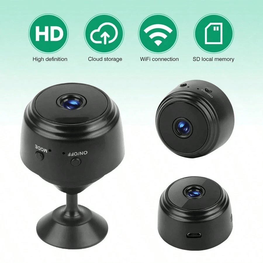 Mini Camera 1080P WiFi HD Camera Protection Remote Video Surveillance ...