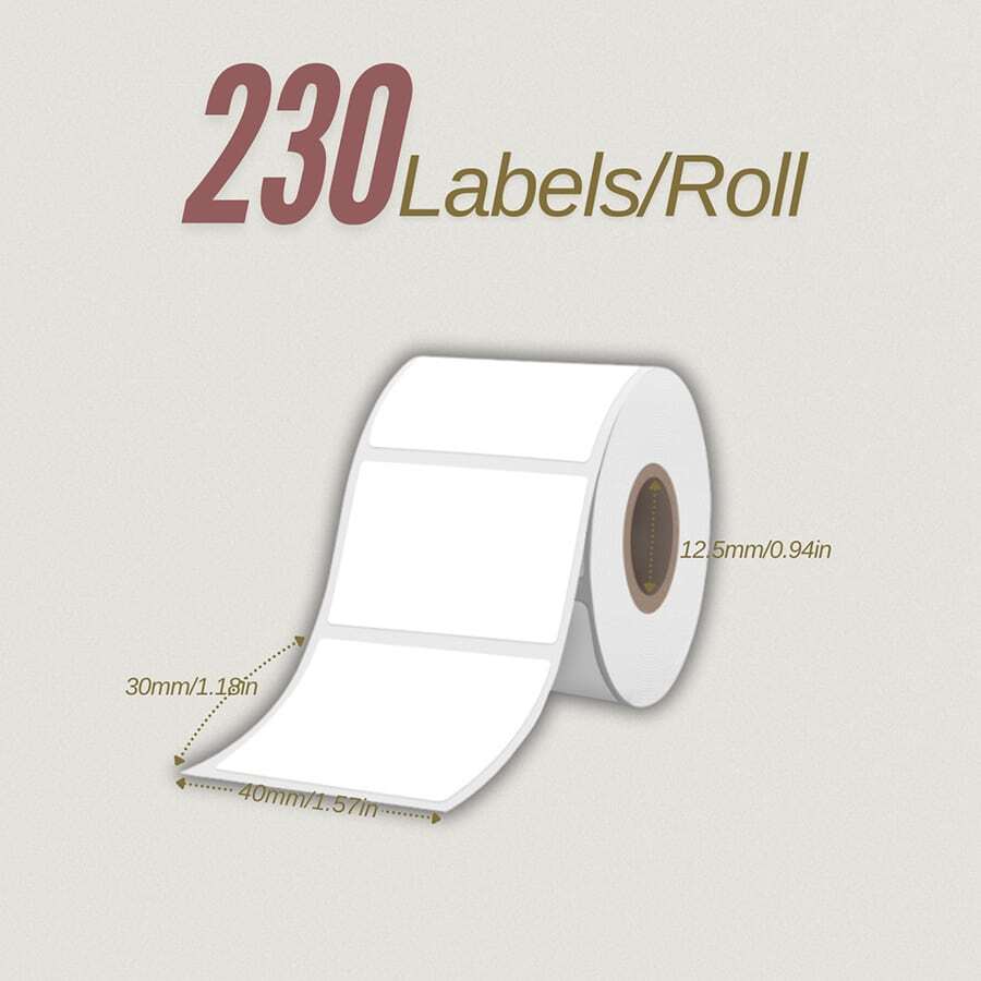 460pcs/920pcs/1380pcs/2300pcs White Thermal Label Paper Stickers, 1.57 ...