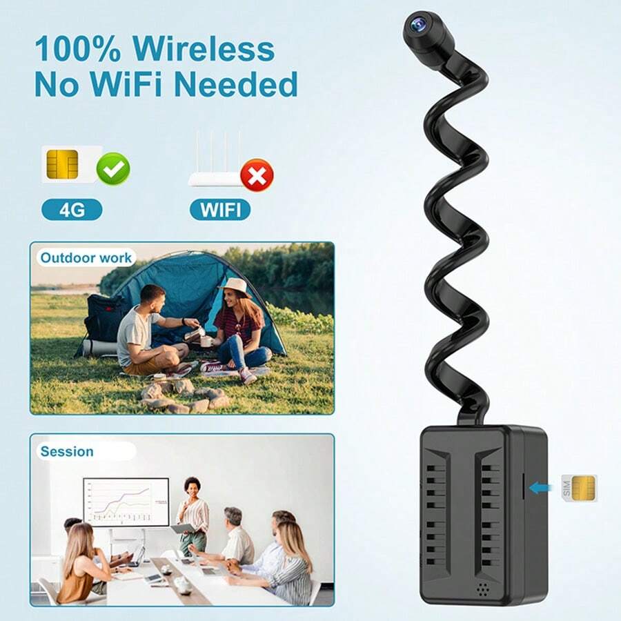 4G Version 1080P Mini Camera Module With Battery-Powered - Compact And ...