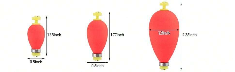 Weighted-Bobbers-For-Fishing-Floats-Bouy Slip Bobber Fishing Corks Kit ...