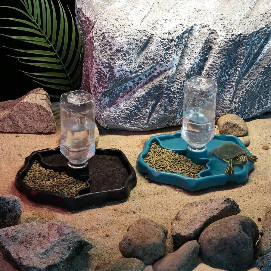 Reptile Automatic Water Feeder - Self-Watering Bowl, Reptile Water Dish ...