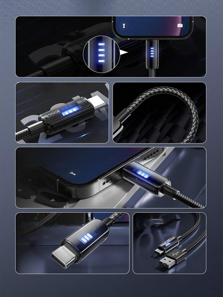 120W Super Fast Charging Cable, Compatible With Huawei And Smartphones ...