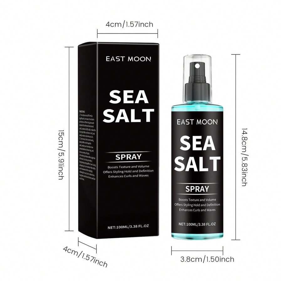 100ml Sea Salt Texturizing Hair Spray, Long-Lasting Curl Defining ...