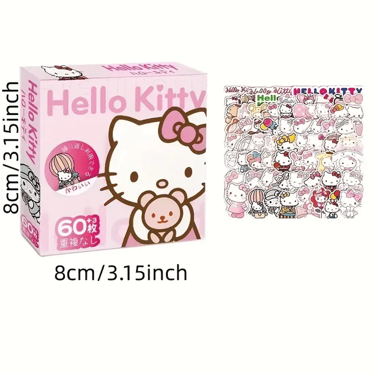 Sanrio 63-Piece And Friends Series Sticker Set - Cute Kurumi, Melody ...
