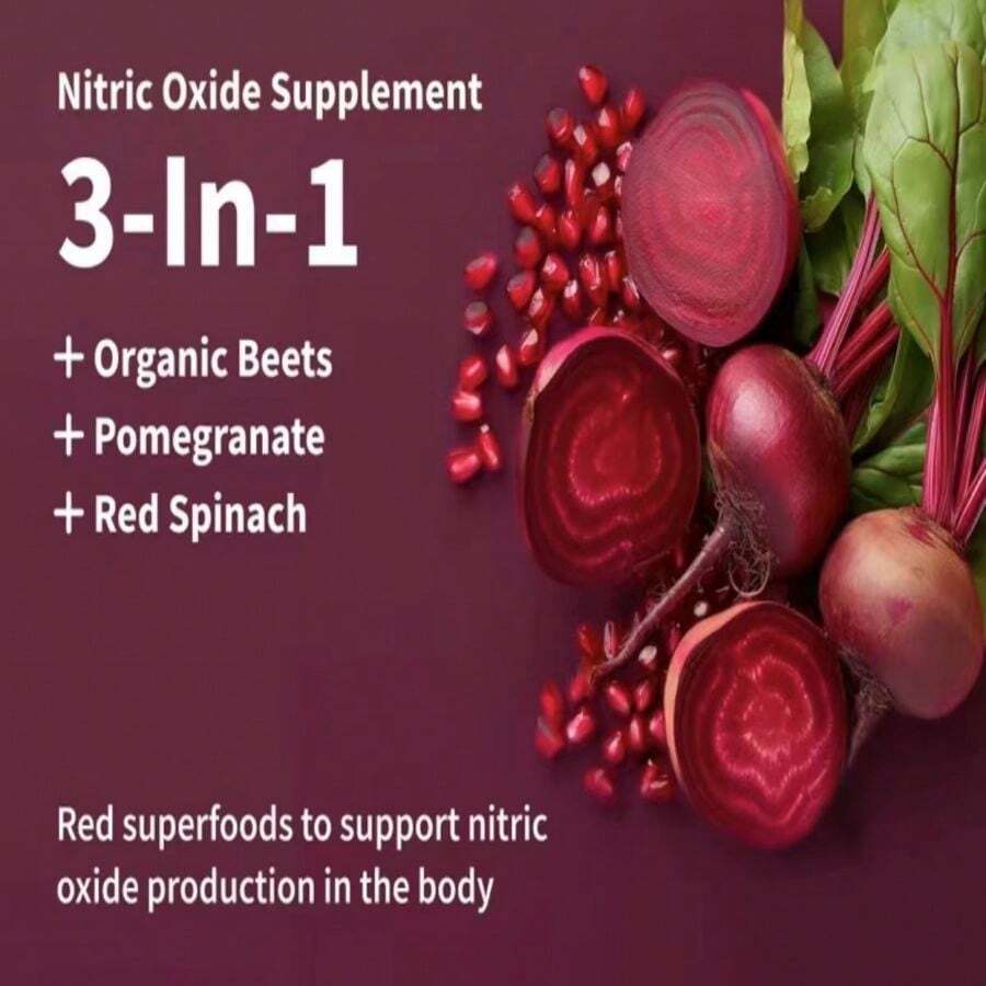 Improves Blood Flow & Heart Health | Original Berry Nitric Oxide Beets ...