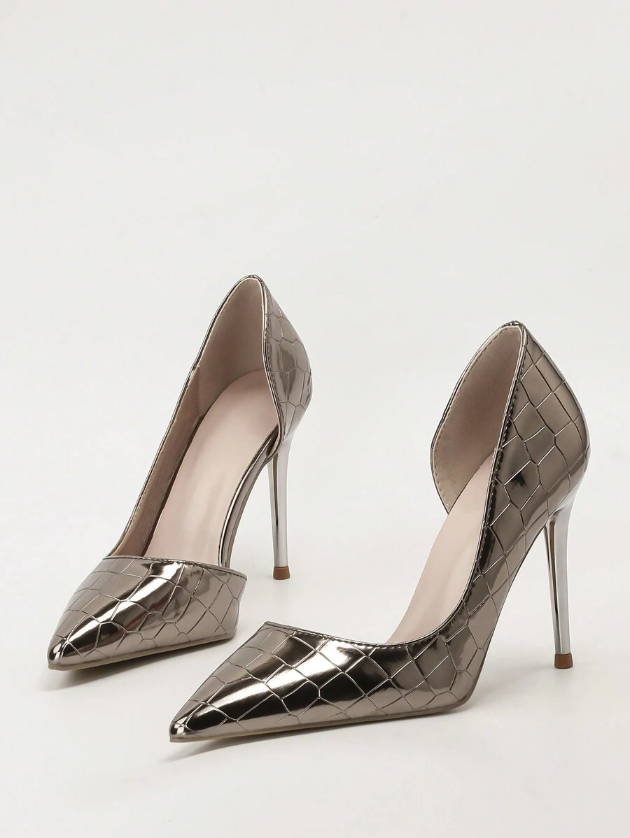 Retro Sexy Nightclub High Heel Shoes For Women, Ultra High Pointed Toe ...