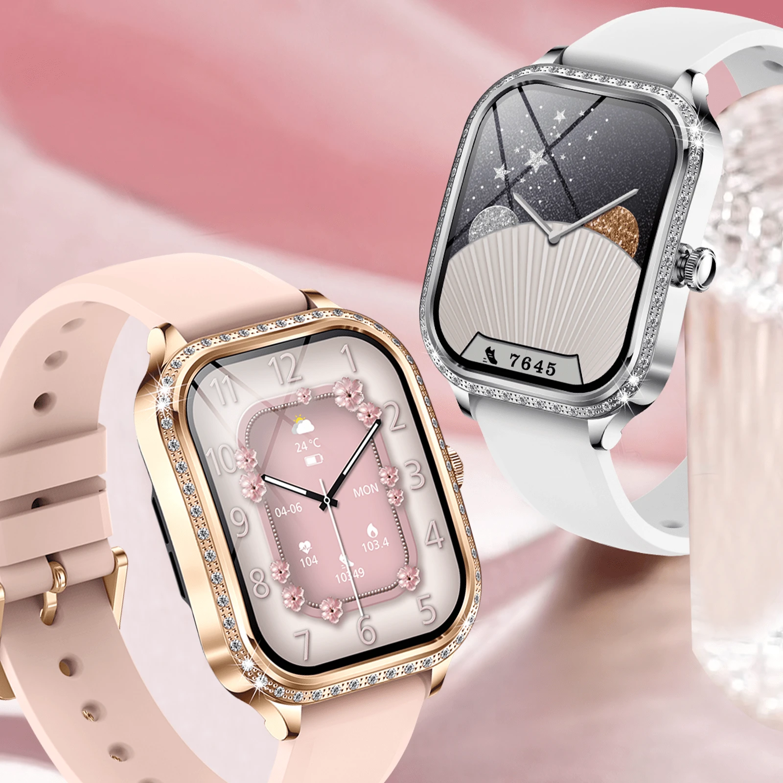 EIGIIS Nuevos relojes inteligentes para mujer 2024 Pantalla HD curva de ...