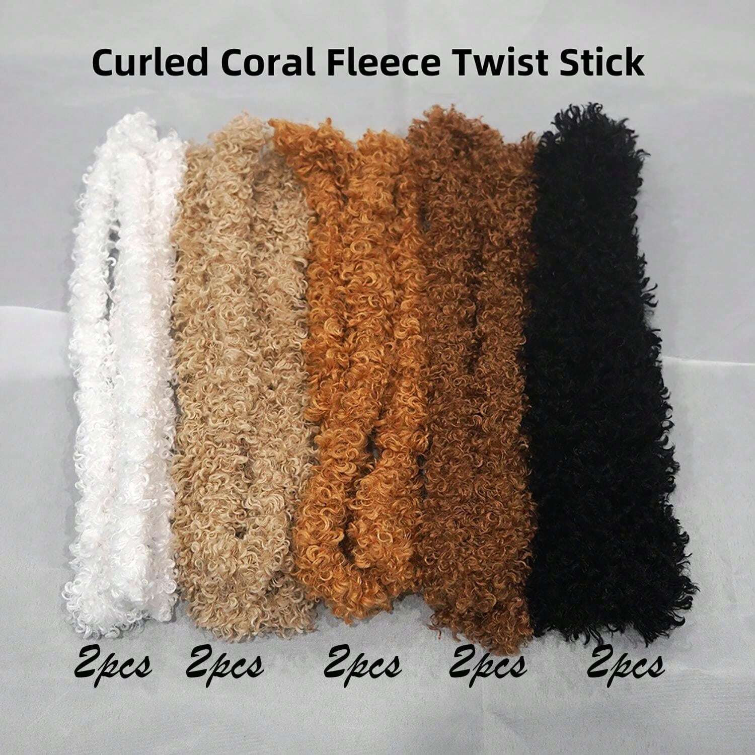 Multifunctional Ultra-Dense Coral Fleece Teddy Hair Twisting Pipe ...