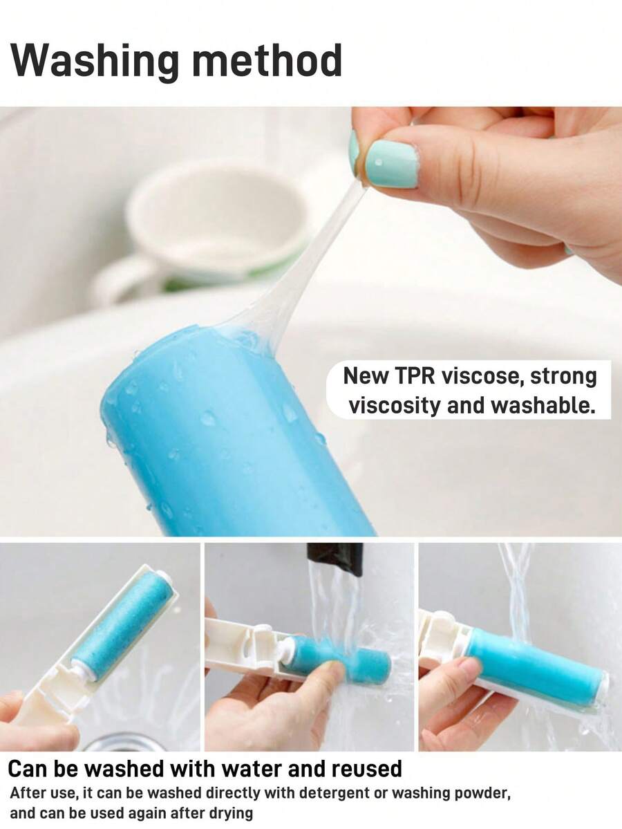 1pc Multi Colored Portable And Foldable Drum Hair Remover That Can Wash ...