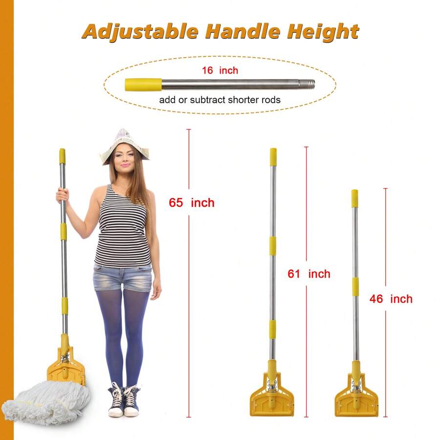 Commercial Mop Heavy Duty Industrial Mop, Metal Commercial Mop Stick ...
