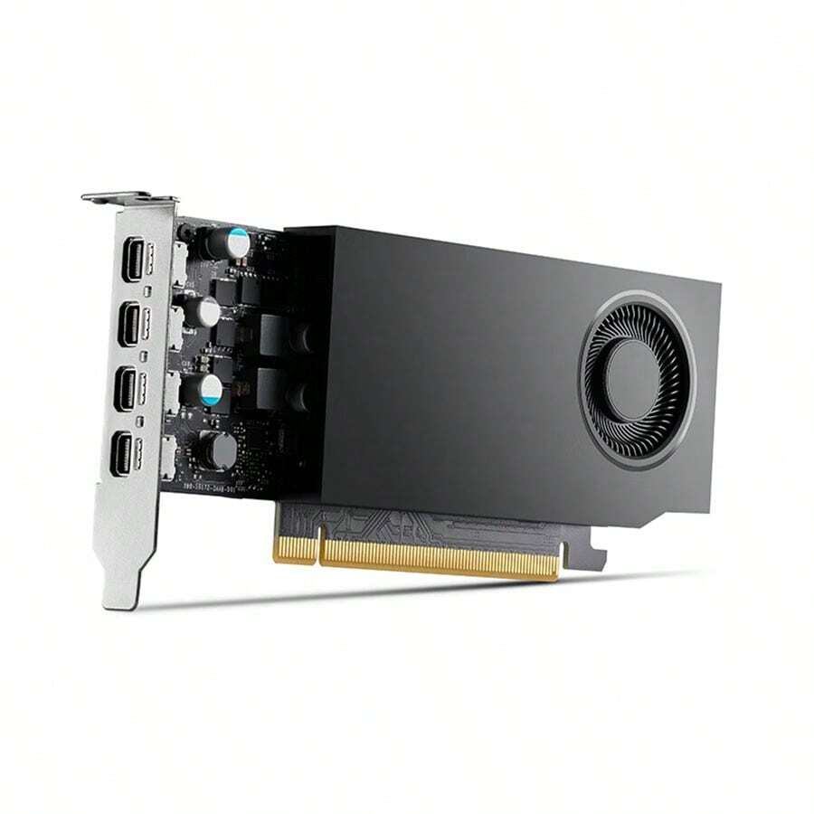 Nvidia 1 块 NVIDIA RTX A1000 显卡，8GB GDDR6 VRAM，专业 GPU，适用于 3D 建模、渲染、CAD ...