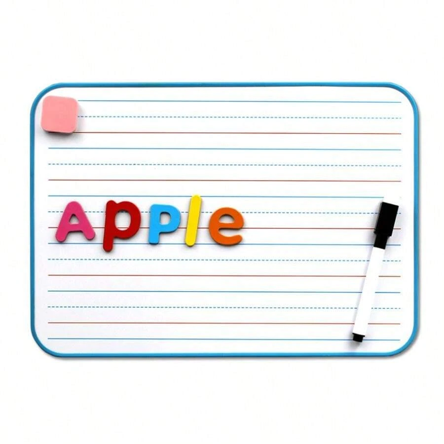 1pc, 9''*12'' Magnetic Double-Sided Erasable Writing Board With Lines ...