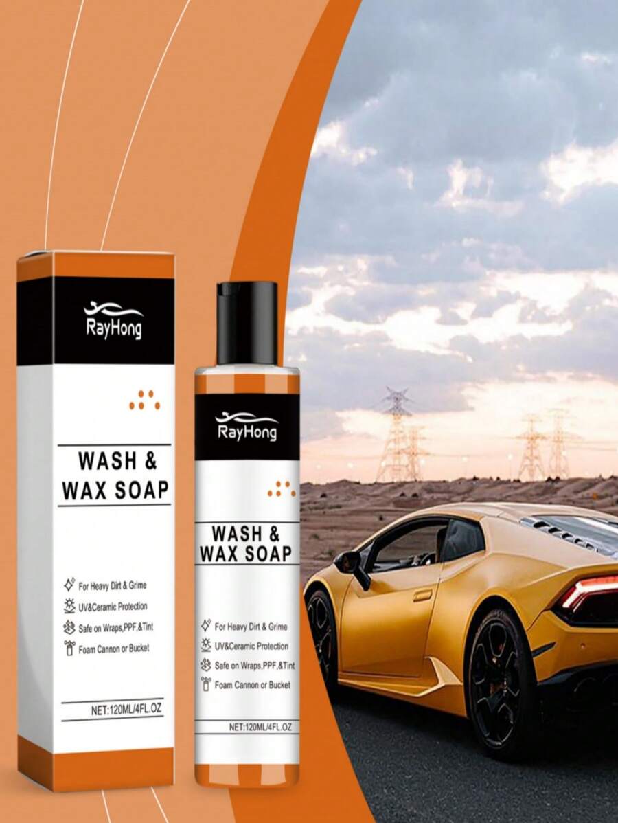 Orange Scented Car Wash Liquid, Concentrated Car Wash Solution For Home ...