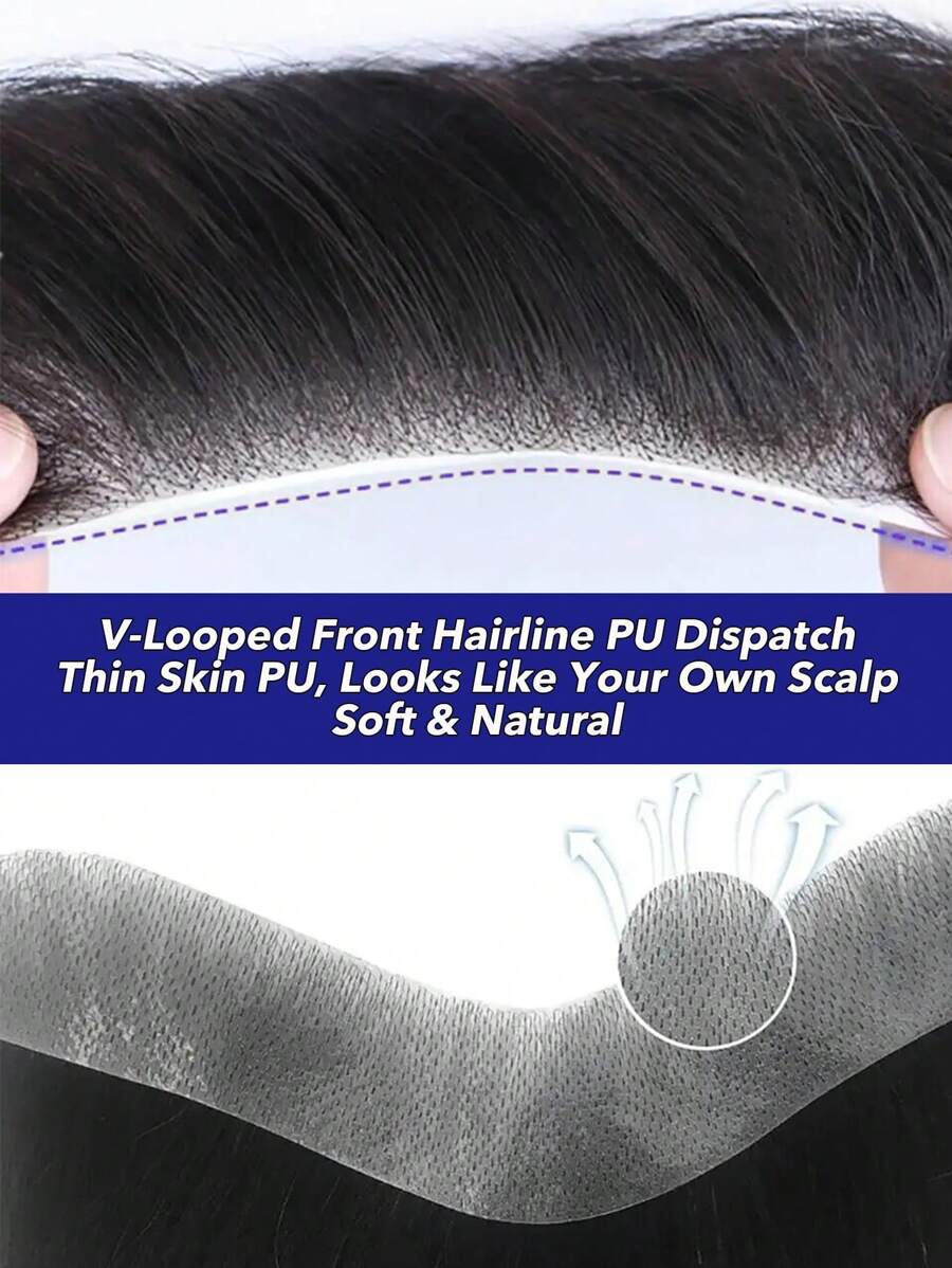 16x1.2 CM Full PU Thin Skin Seamless Forehead & Hairline Repair ...