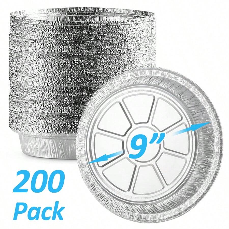 9" Round Aluminum Foil Pans | Disposable Containers With Straight Walls ...