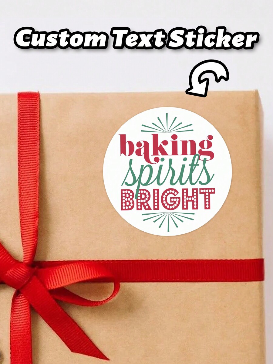 12pcs/24pcs/40pcs Customized Christmas Gift Stickers, Customized Name ...