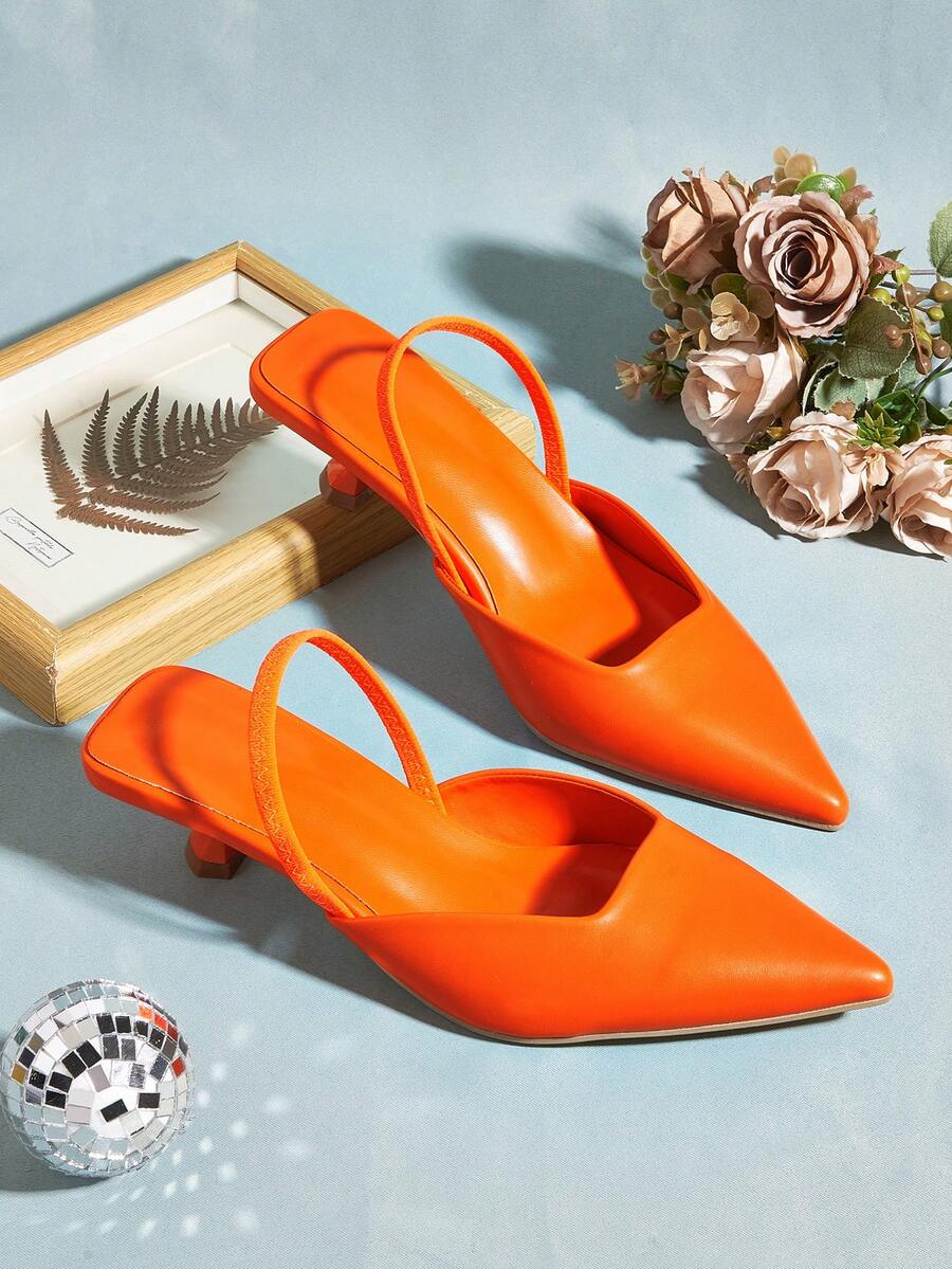 2024 Stylish Women Elegant Backstrap Design Slingback Flats (Shoe Upper ...