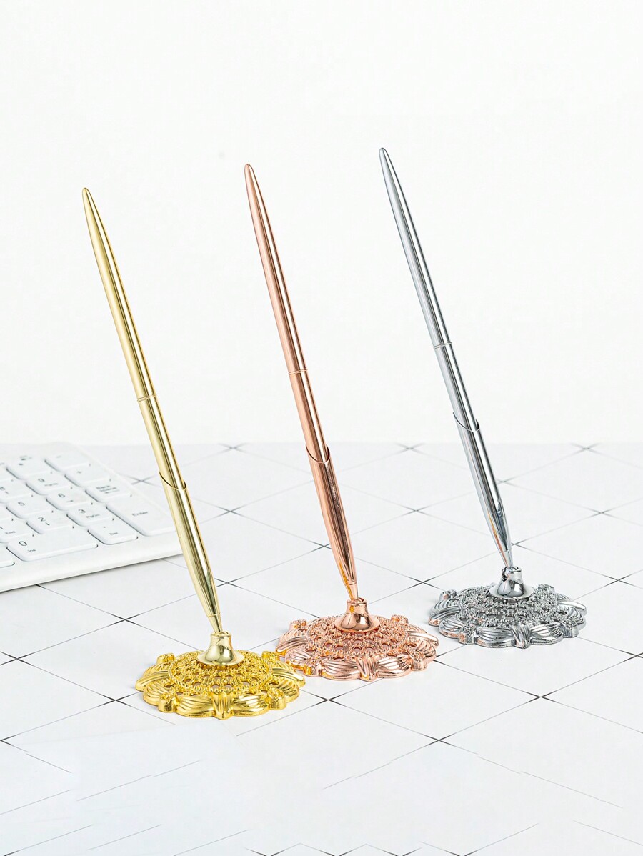 Stylos de bureau de signature d'entreprise, stylos à bille en métal ...