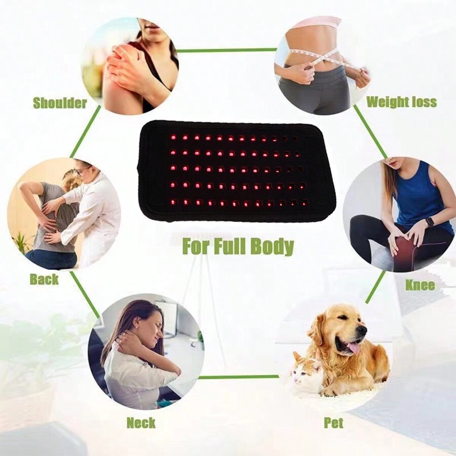 Rood licht 660nm en 850nm led-chips therapie wikkelmat pads volledige ...