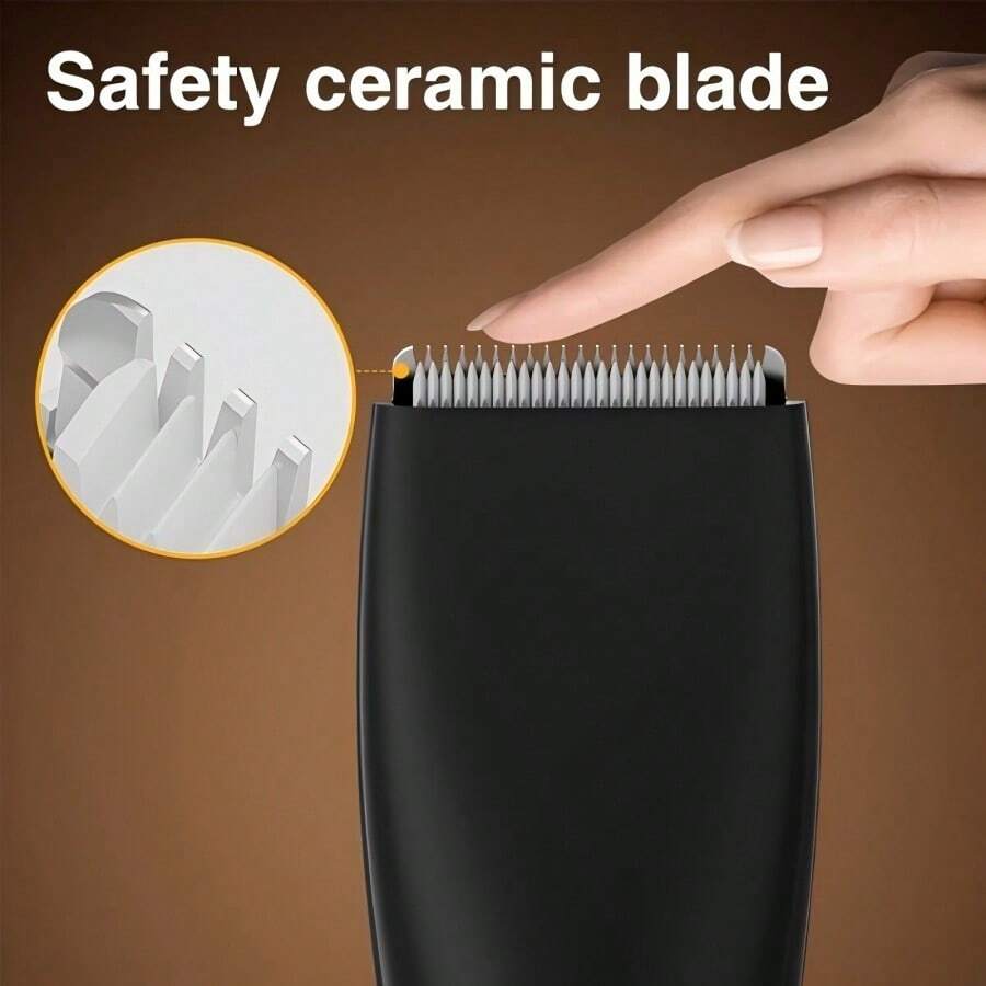 Elektrischer Haarschneider und Trimmer für Männer, kabelloser elektrischer Rasierer ...