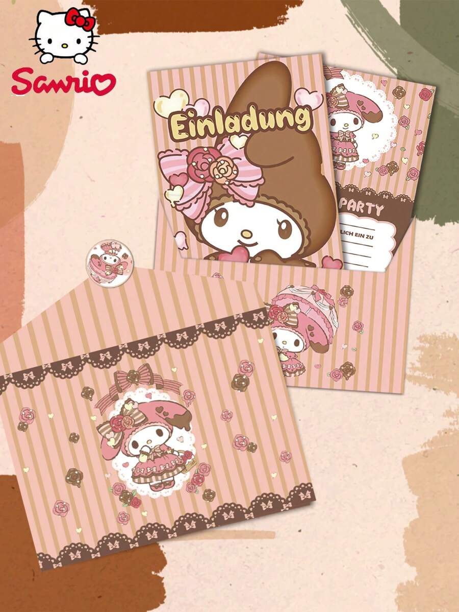 12Sets Sanrio Officially Licensed My Melody Invitation Letter ...
