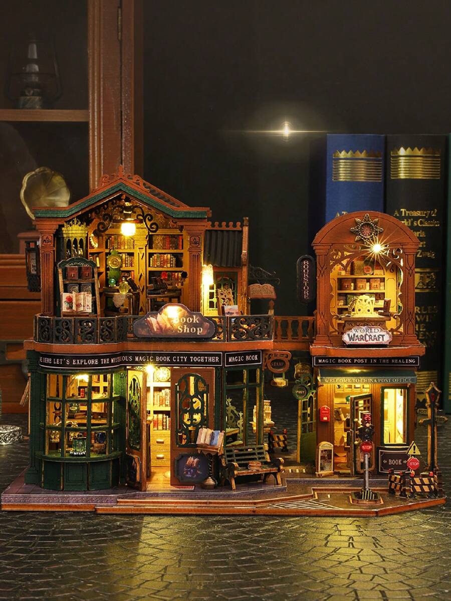 DIY Kit For 1:24 Scale Model Twilight Bookstore Cottage, Includes ...