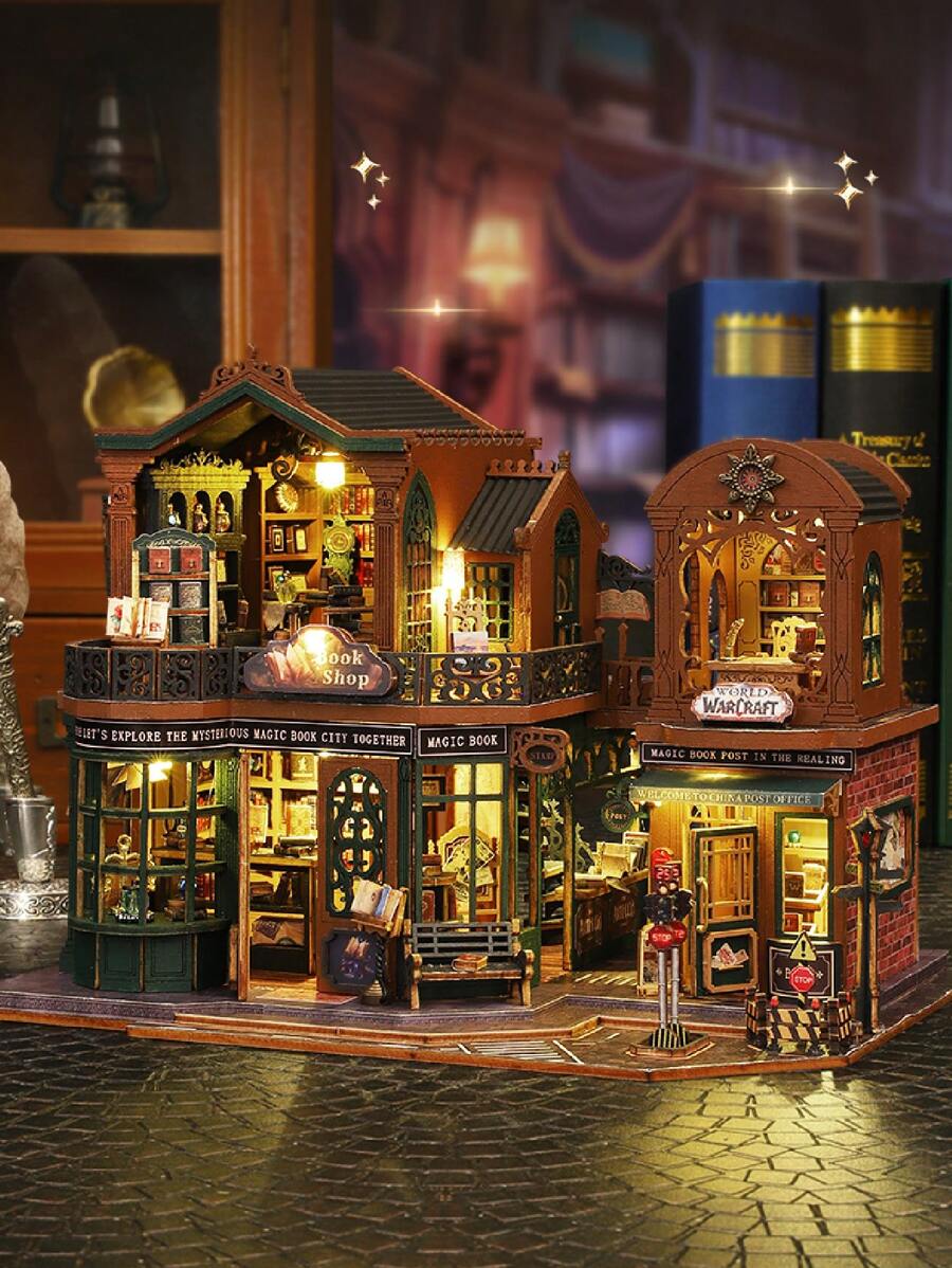 DIY Kit For 1:24 Scale Model Twilight Bookstore Cottage, Includes ...
