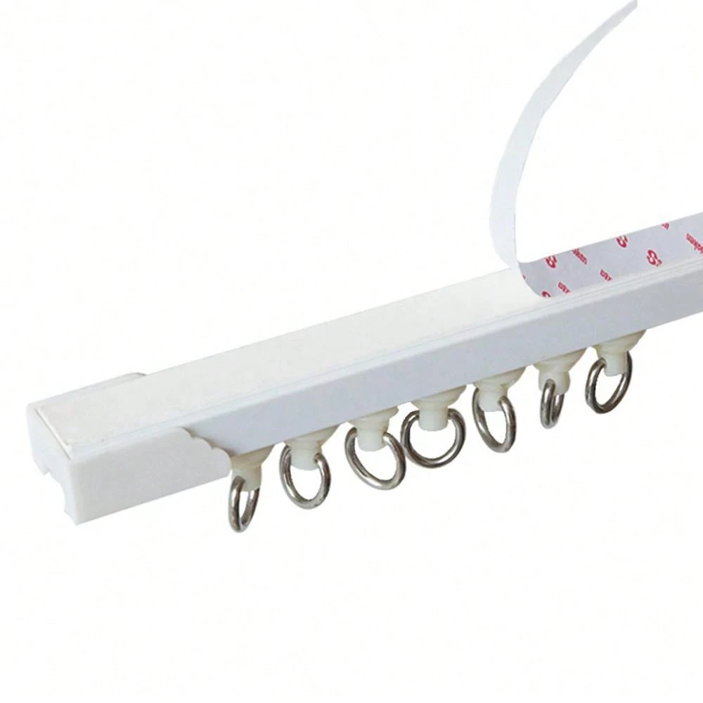 Self Adhesive Curtain Track Non Perforated Ceiling Or Wall Installation ...