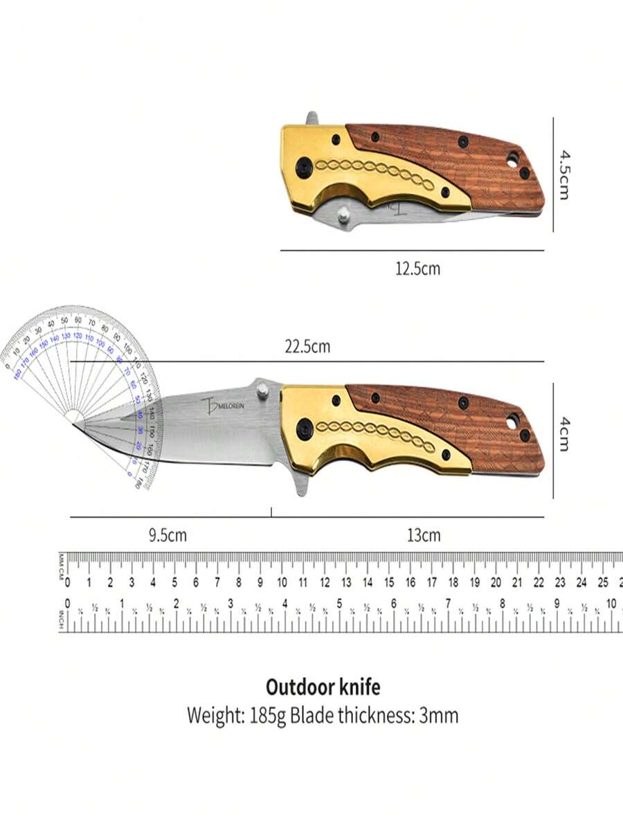 Couteaux pliants pour hommes, en acier haute dureté pour le camping, la défense personnelle, le ...