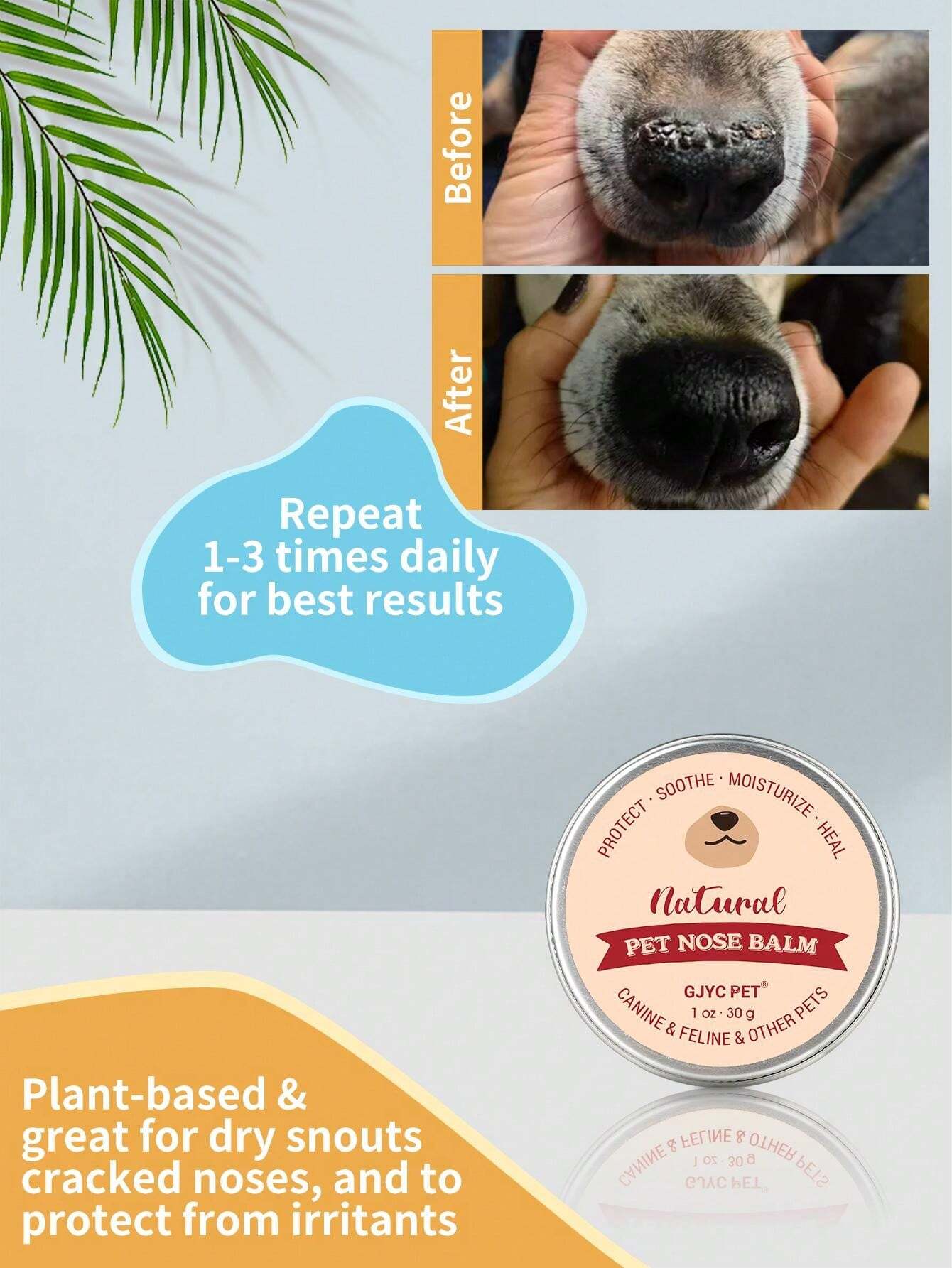 GJYC PET Pet Dog Nourishing And Nose Protecting Cream, Moisturizes The ...