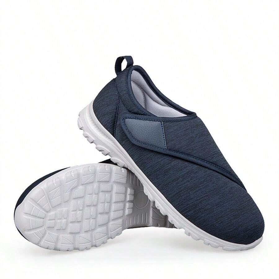 Diabetic Swollen Feet Shoes For Men, Wide Width Adjustable Strap Soft ...