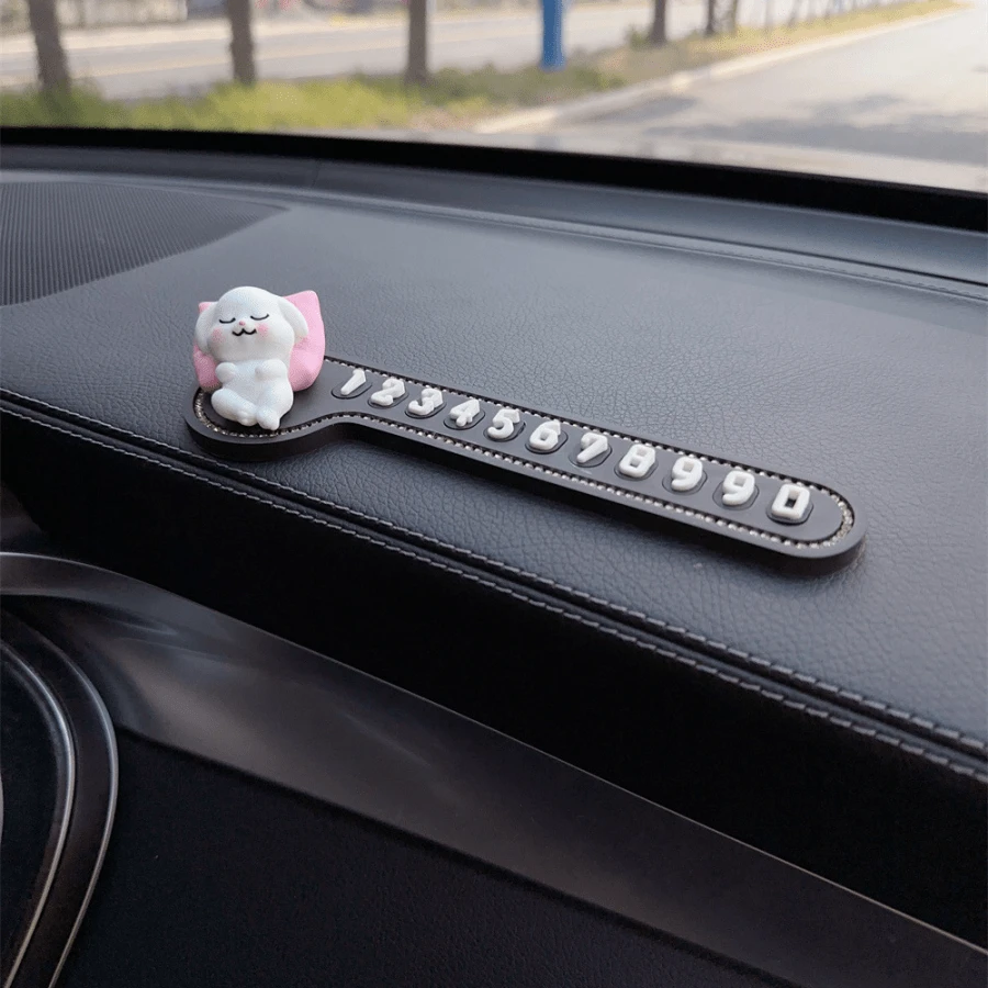 Car Temporary Parking Number Plate Moving Car Phone Plate Car Cartoon ...