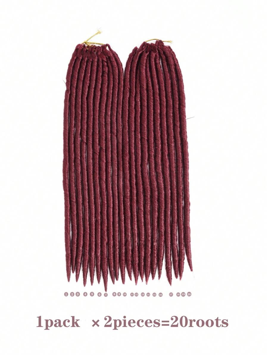 1Pack Goddess Locs Crochet Hair 12Inch Pre Looped Straight Soft Faux ...