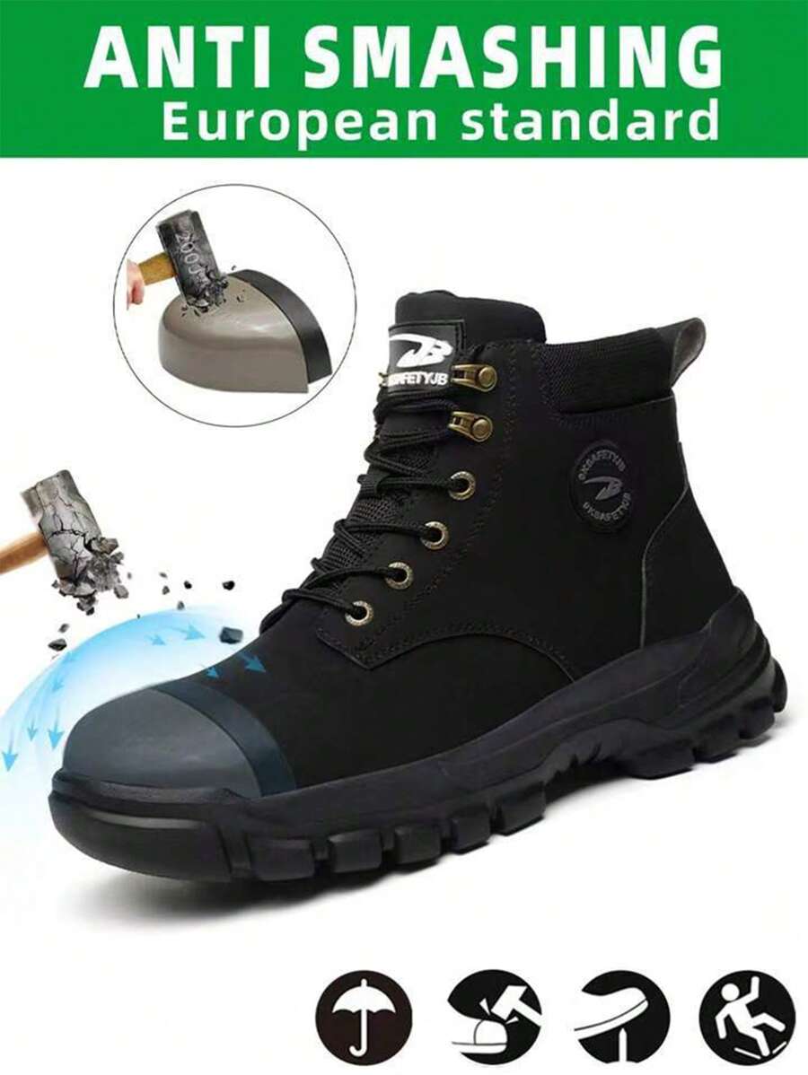 Steel Toe Safety Boots, High-Top Work Boots, Outdoor/Hiking/ Boots ...