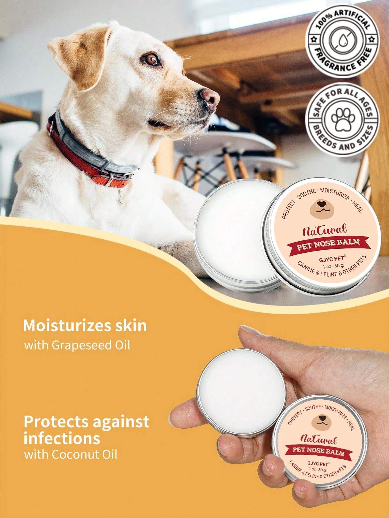 GJYC PET Pet Dog Nourishing And Nose Protecting Cream, Moisturizes The ...