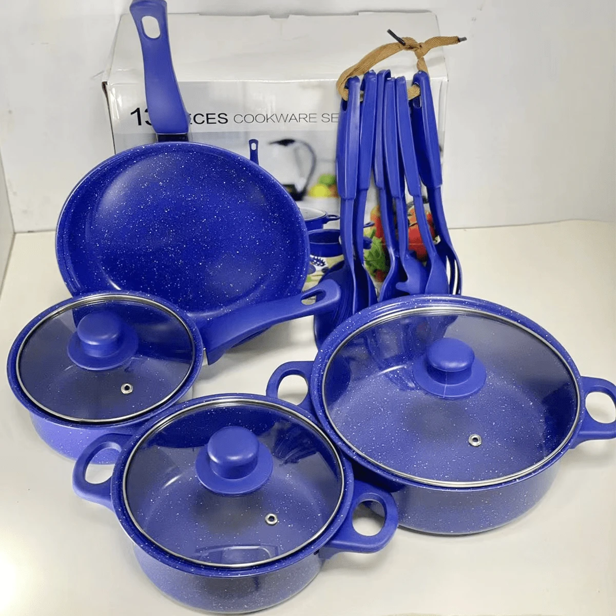 Stainless Steel Frying Pan Set, 13 Piece Cookware Set | SHEIN Brasil