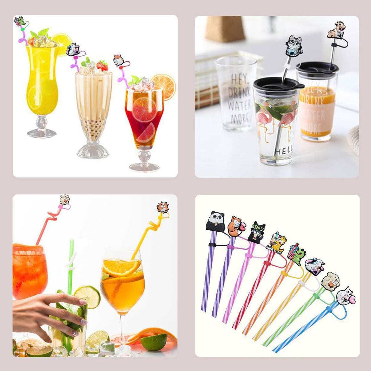 1 Tapa de pajilla de silicona reutilizable, Serie de Acción de Gracias ...