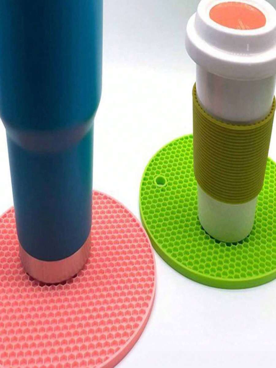 Silicone Honeycomb Mat, Round Shaped Dining Table Heat-Insulation Pad ...