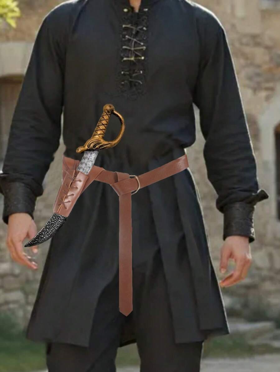 Viking Belt Sword Leather Sword Holster Medieval Knight Pirate Costume ...