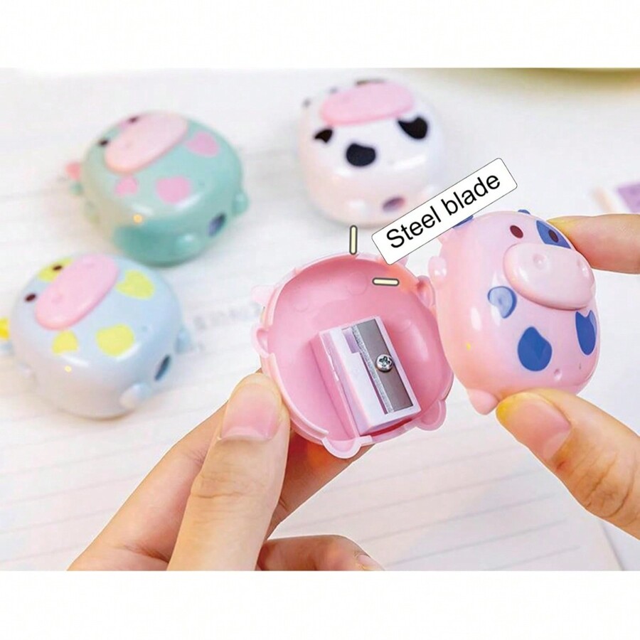 Random Style Little Cow Pencil Sharpeners. Cute-Shaped Pencil ...