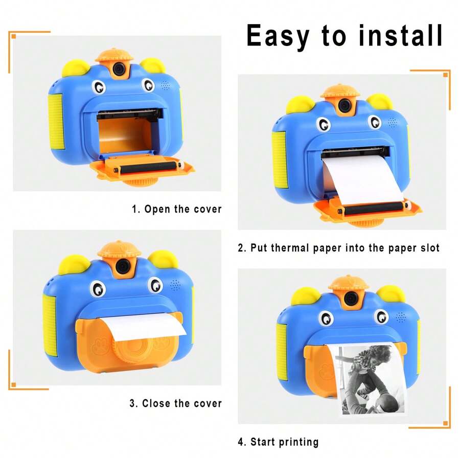 Mini imprimante thermique sans papier collant, papier photo thermique ...